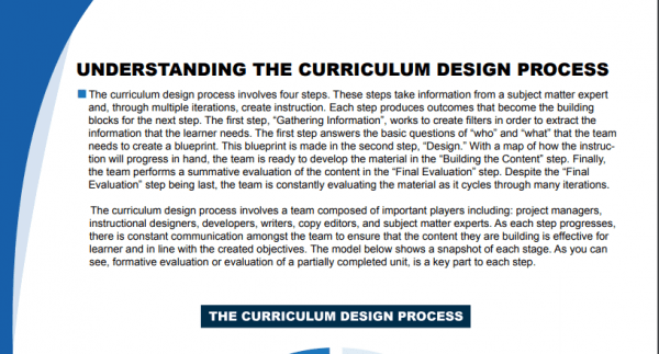 Download the brief, Curriculum Design Process - A Pass Educational ...